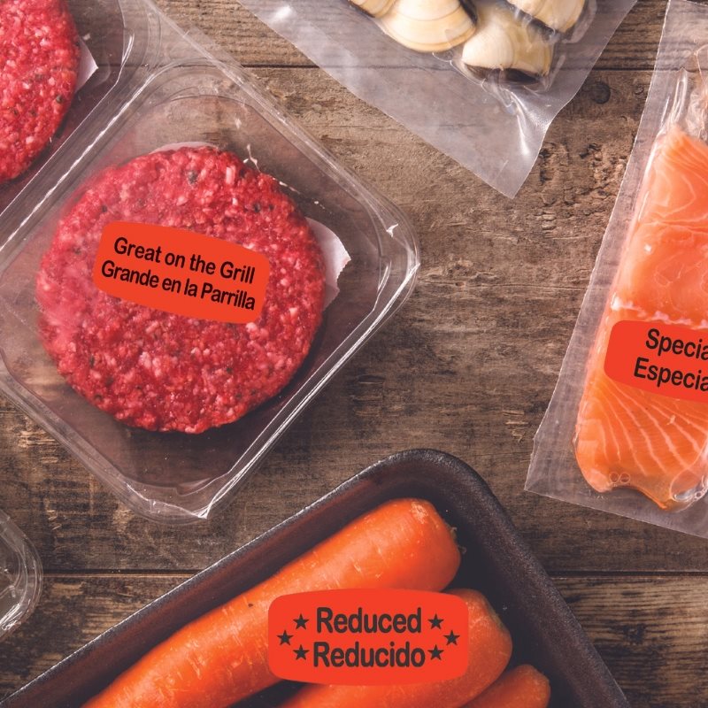 Spanish Labels - No Minimum | Supermarket Labels | 1-800-882-5104