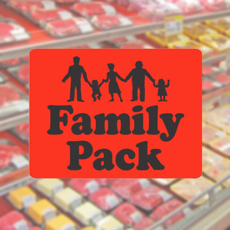 Family Pack Labels | Supermarket Labels | 1-800-882-5104