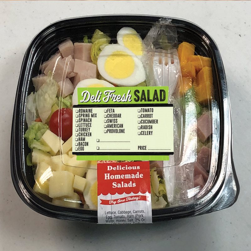 Grab & Go Labels | Supermarket Labels | 1-800-882-5104