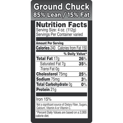 Nutritional Grinds Labels | Supermarket Labels | 1-800-882-5104