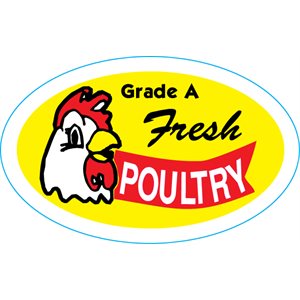Poultry, Lamb, Veal Labels | Supermarket Labels | 1-800-882-5104