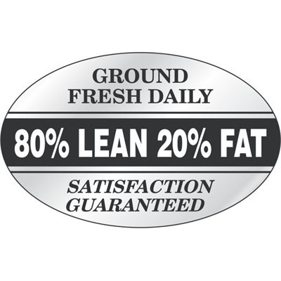 80% Lean 20% Fat-Ground Fresh Label