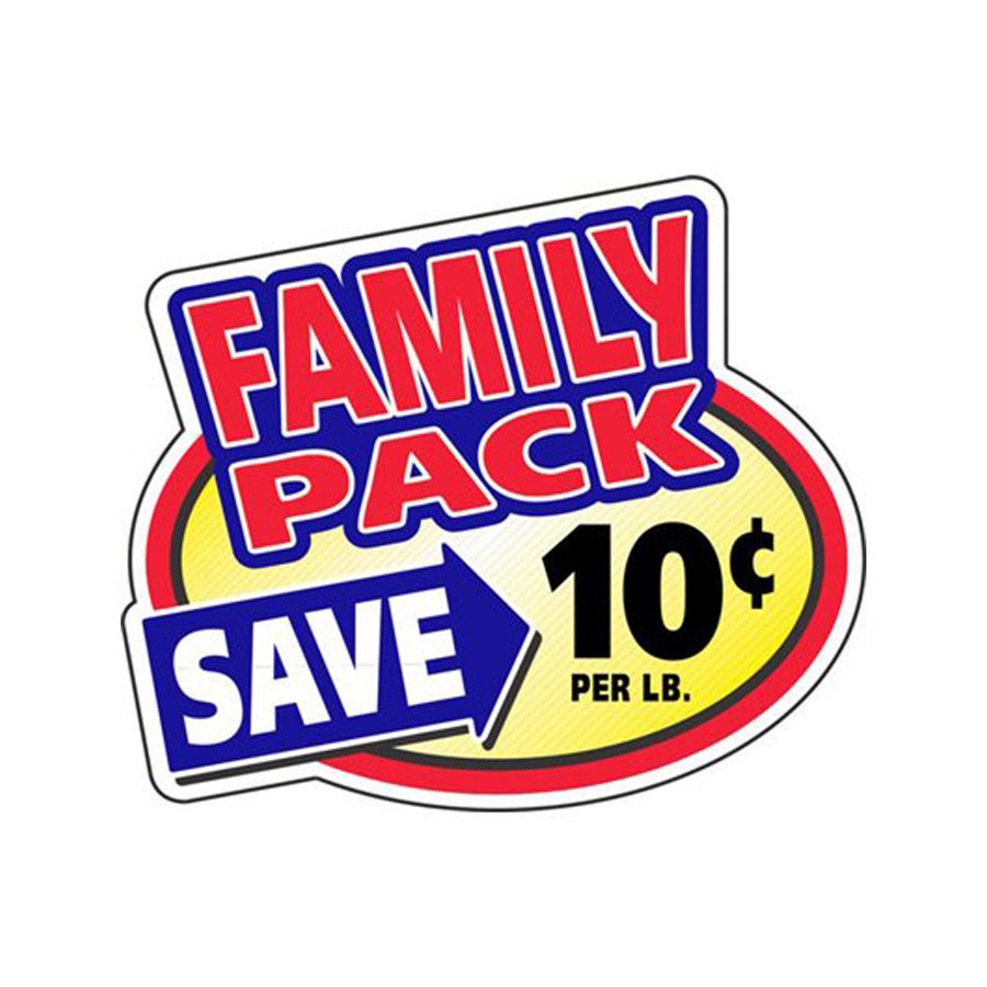 Family Pack Labels | Supermarket Labels | 1-800-882-5104