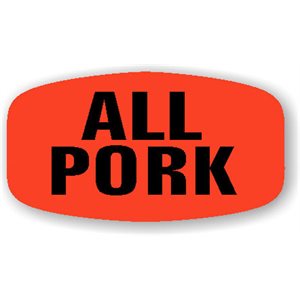 Pork Labels | Supermarket Labels | 1-800-882-5104