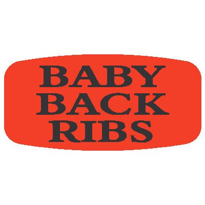 Baby Back Ribs Label