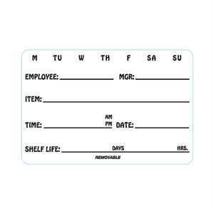 Regular Removable Labels | Supermarket Labels | 1-800-882-5104