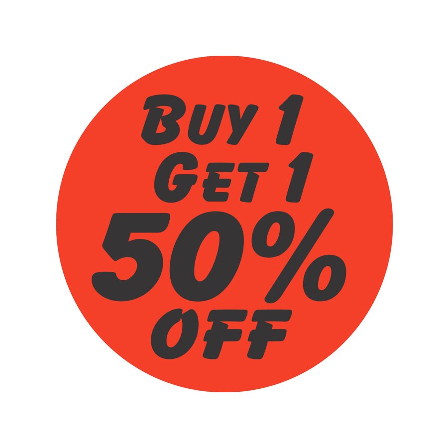 Buy 1 Get 1 50% Off Bullseye Label