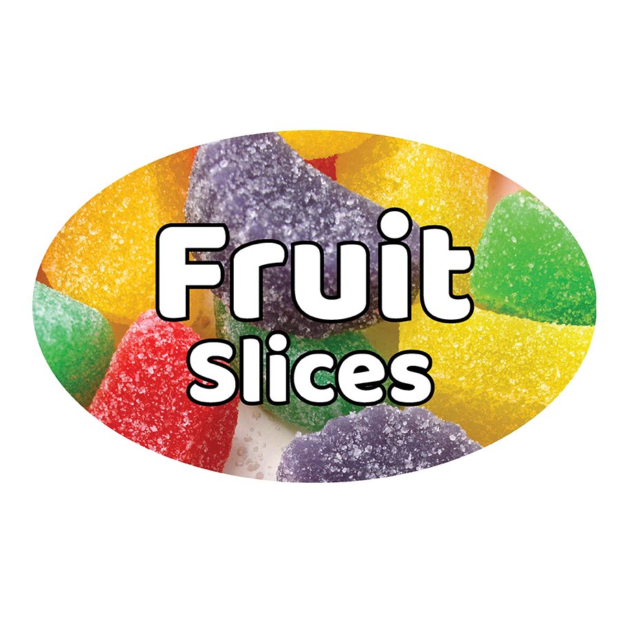 Fruit Slices (Candy) Flavor Label