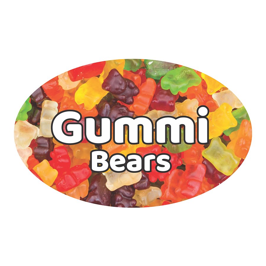 Gummi Bears (Candy) Flavor Label