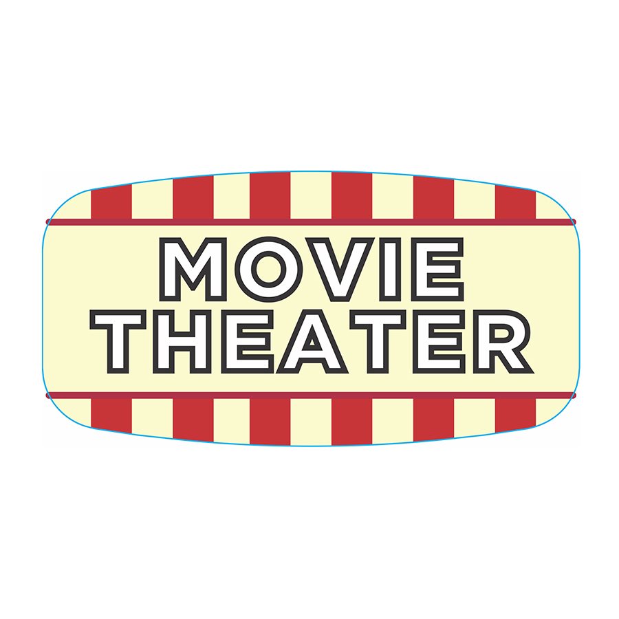 Movie Theater Mini Flavor Label